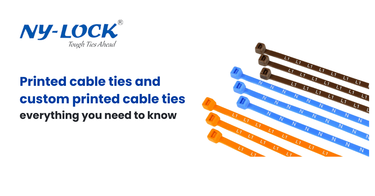 Printed Cable Ties & Custom Printed Cable Ties | Ny Lock